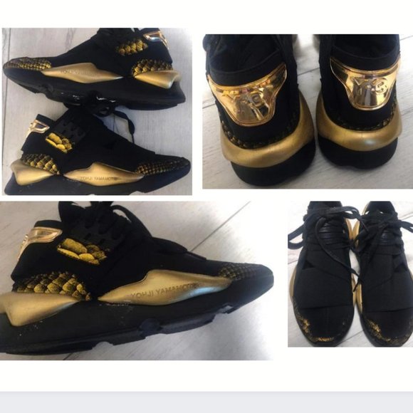 Y's by Yohji Yamamoto | Shoes | Rare Yohji Yamamoto Y3 Rare Black Gold ...